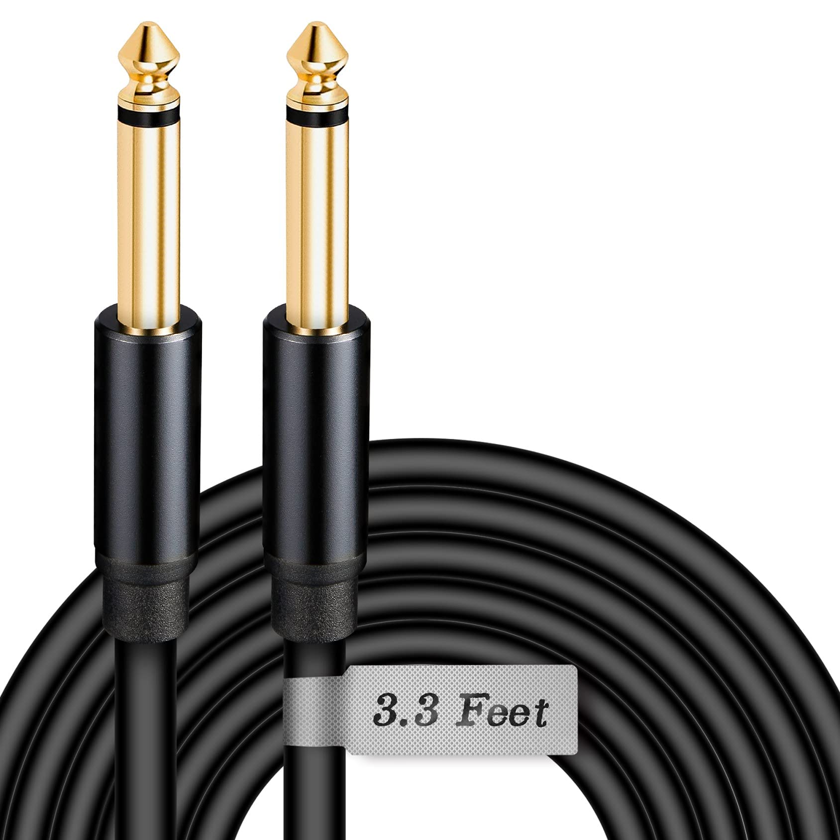 Sound harbor Guitar Cable, Instrument Cable 3.3 ft Electric Bass Guitar Cable