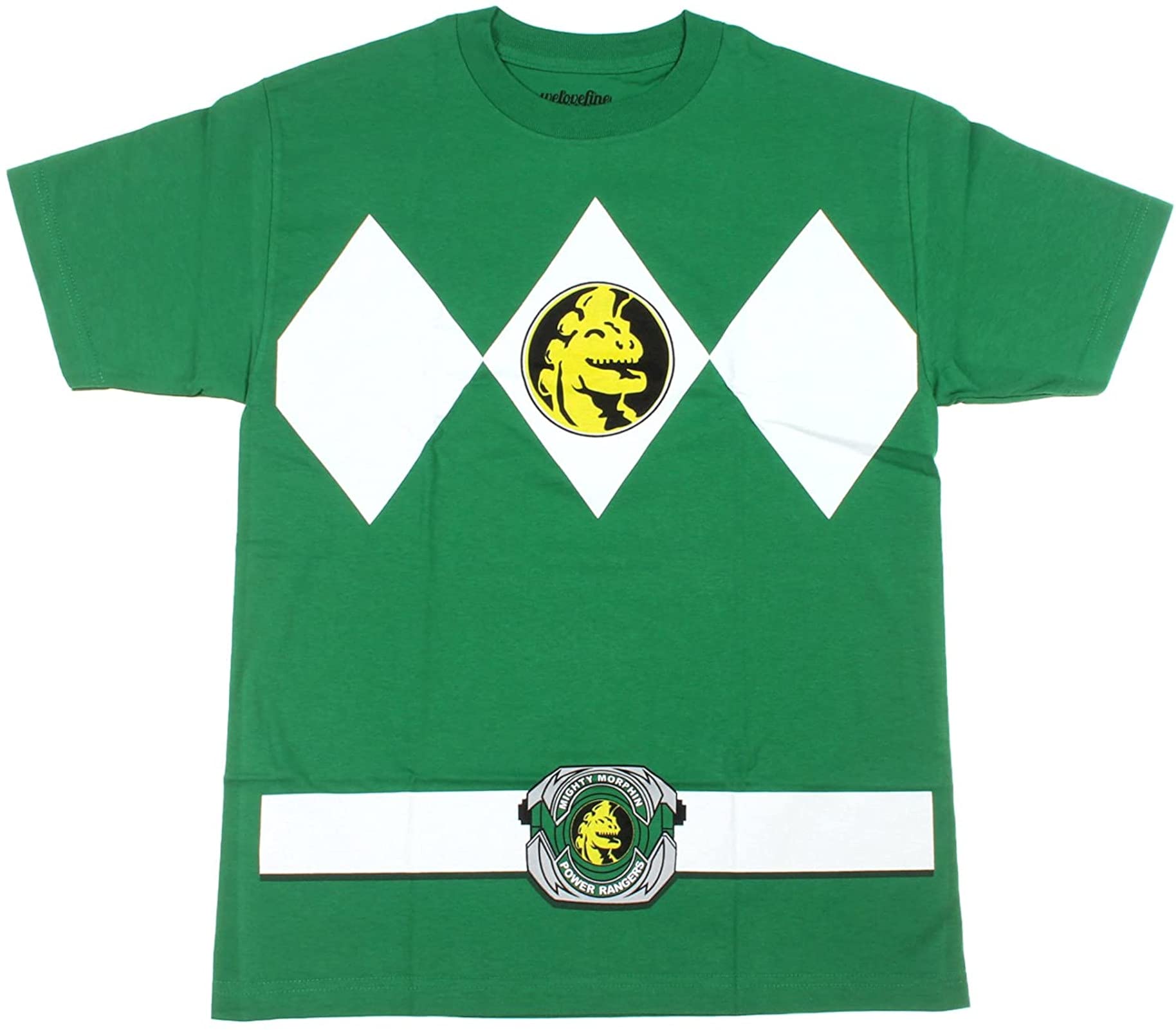 Power Rangers The Green Rangers Costume Adult T-Shirt Tee