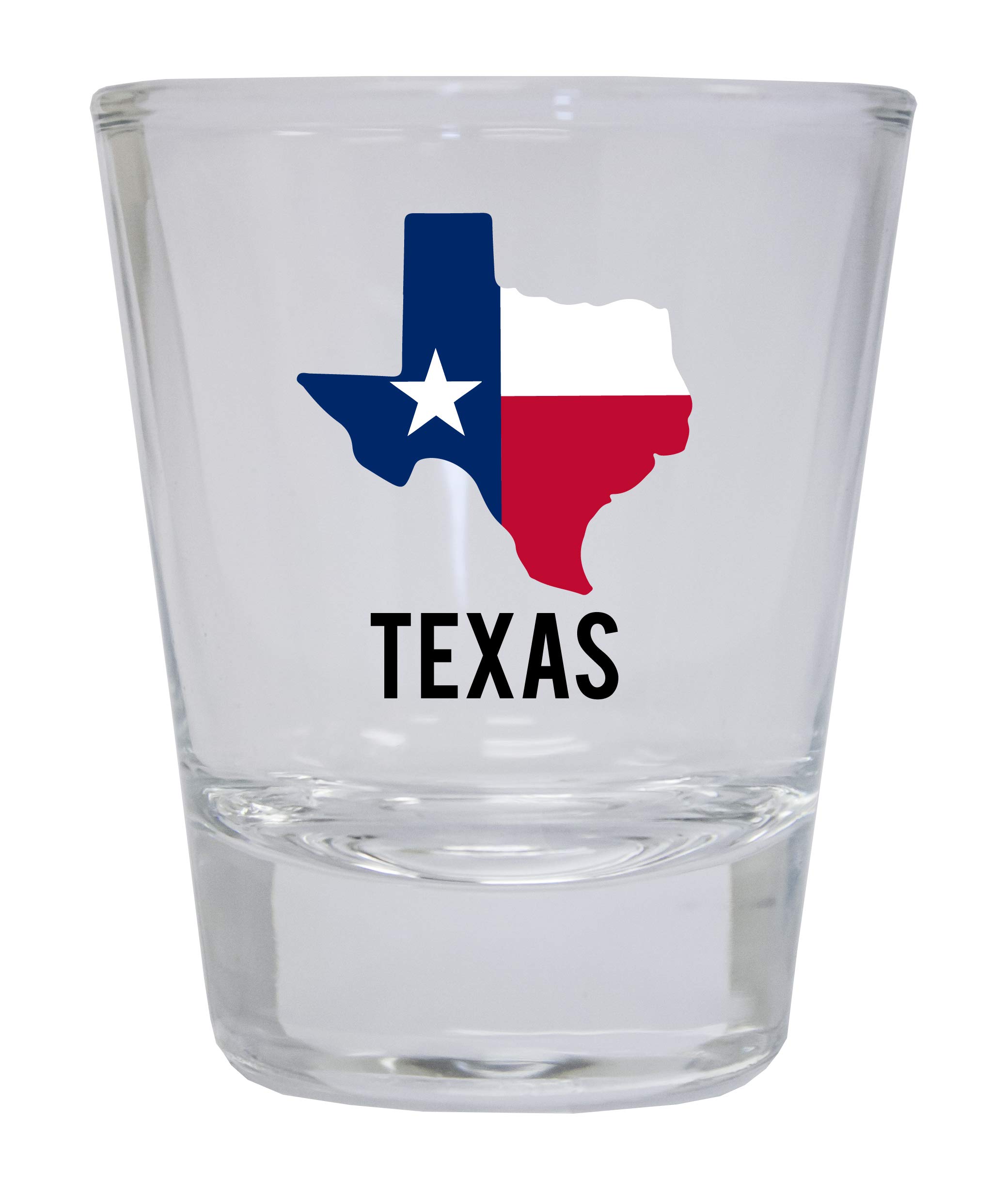 Texas State Shape Flag Lone-star Trendy Souvenir Round Shot Glass