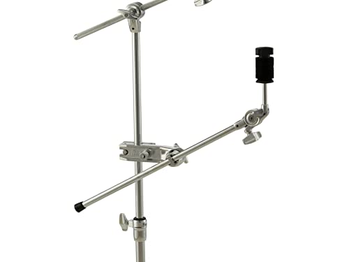 Pearl CH70 Cymbal Boom Attachment Clamp with 15" Solid Boom Arm, Multi-Angle Mounting Clamp, and UniLock Gearless Cymbal Tilter for Splash, Crash, and Effects Cymbals.