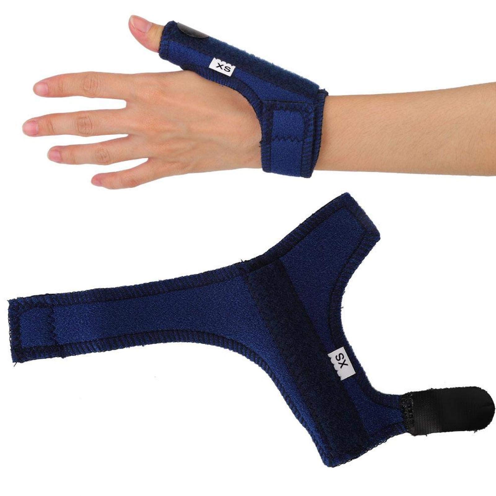 Weojeviy Thumb Brace for Kids, Trigger Finger Splint for Left or Right Hand,Support Brace for Straightening Broken Fingers, Injuries, Arthritis, Trigger Finger (XS)