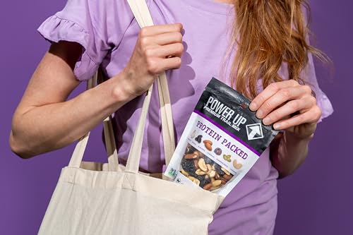 Power Up Premium Trail Mix - Protein Packed 14oz, No Added Sugar, Made Without Peanuts, Gluten Free, Vegan, Non-GMO