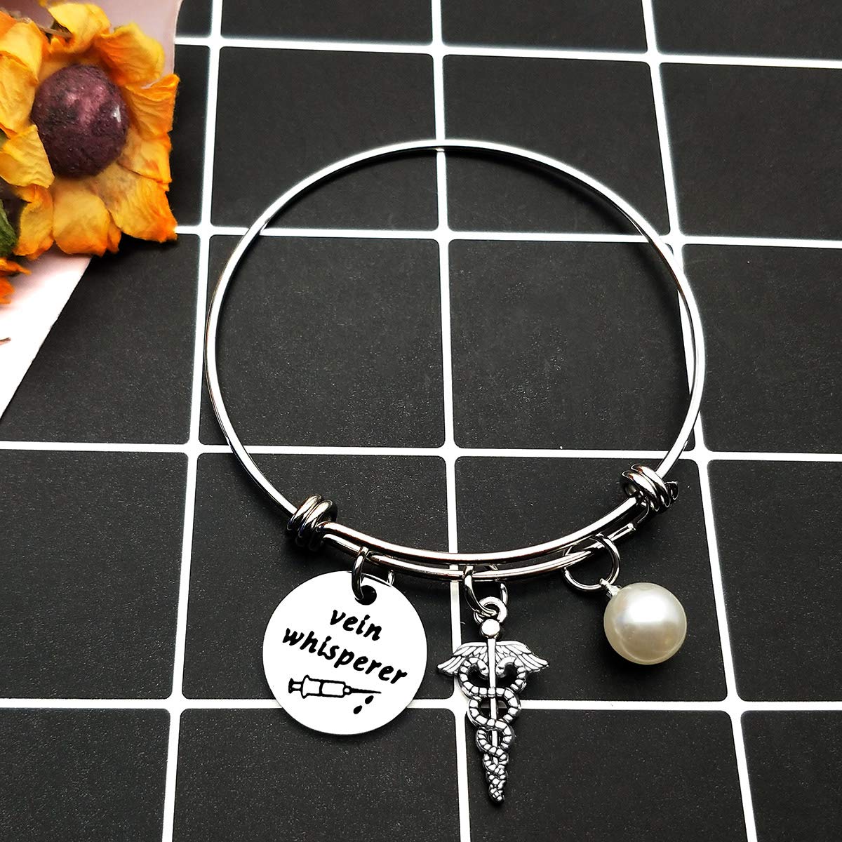 Phlebotomist Gift Phlebotomist Bracelet for Women Phlebotomy Technician Nurse Gift Phlebotomy Student Graduation Gift for Technician Hematologist Medical Technologist Birthday Gif for Medical Lab Tech
