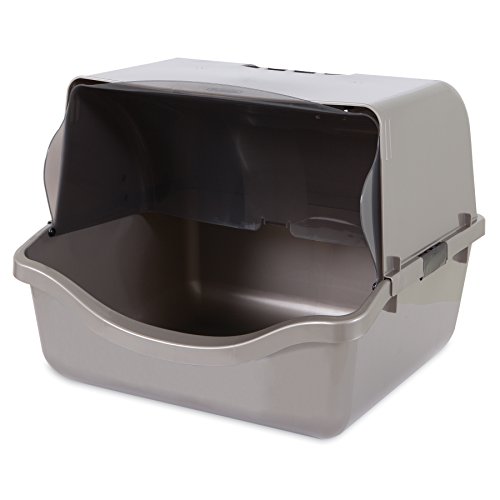 Petmate 22793 Retracting Litter Pan, Brushed Nickel