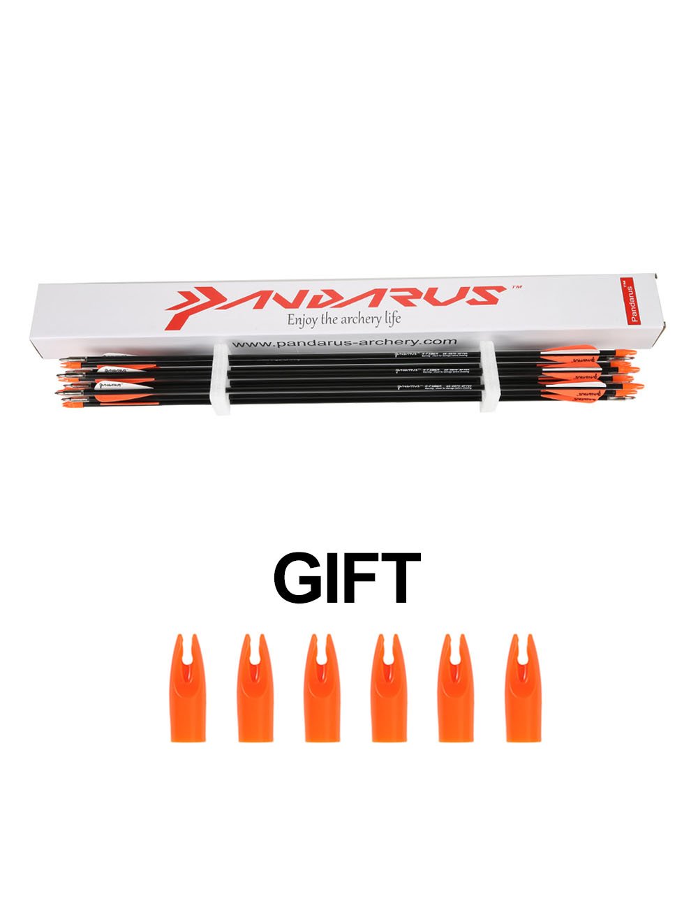 PANDARUS Archery 28" Fiberglass Archery Target Practice Arrows, for Children, woman or Beginner, for Recuve Bow(Pack of 12) …