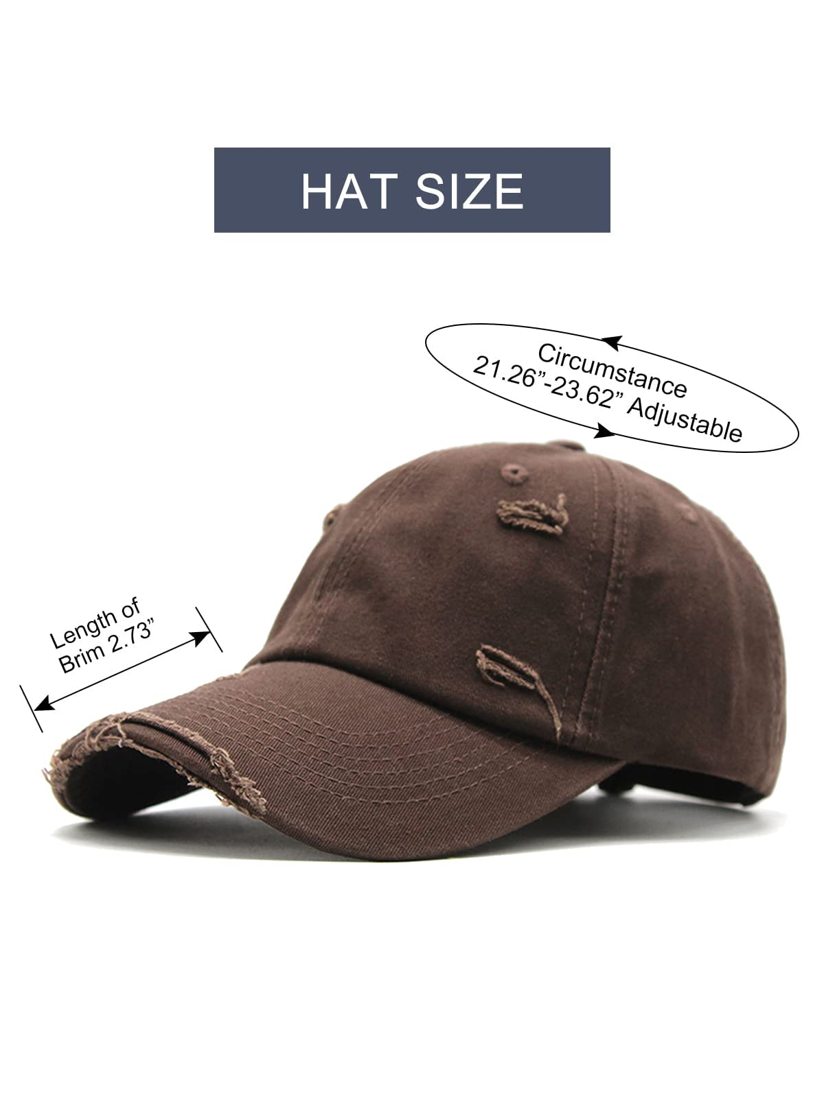 Unisex Vintage Washed Baseball-Cap Twill Adjustable Dad Hat Womens Cotton Low Profile Baseball Cap Unconstructed Black Grey One Size