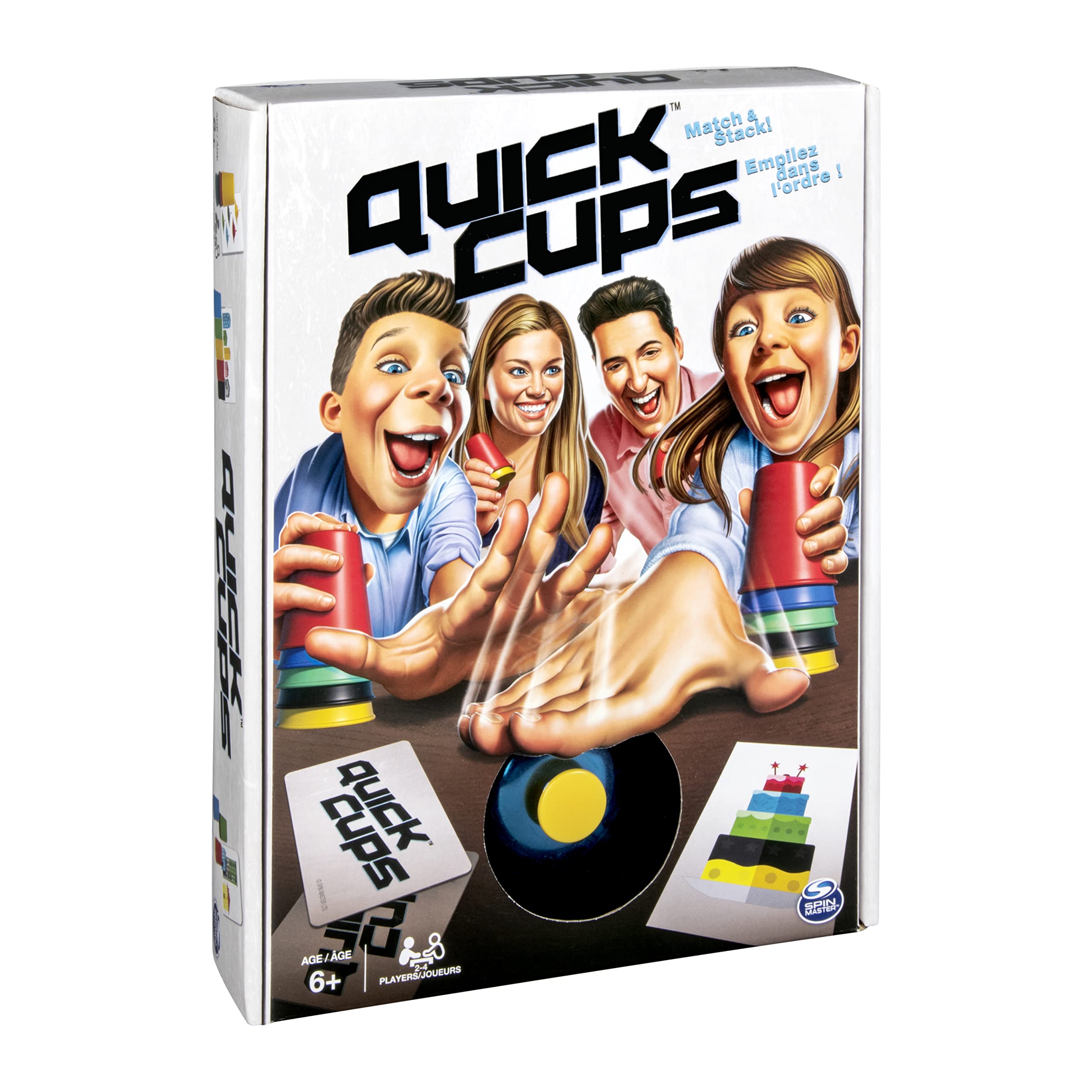 Quick Cups, Match βnβ Stack, Cup Stacking Family Game for Kids Aged 6 and up, by Spin Master Games
