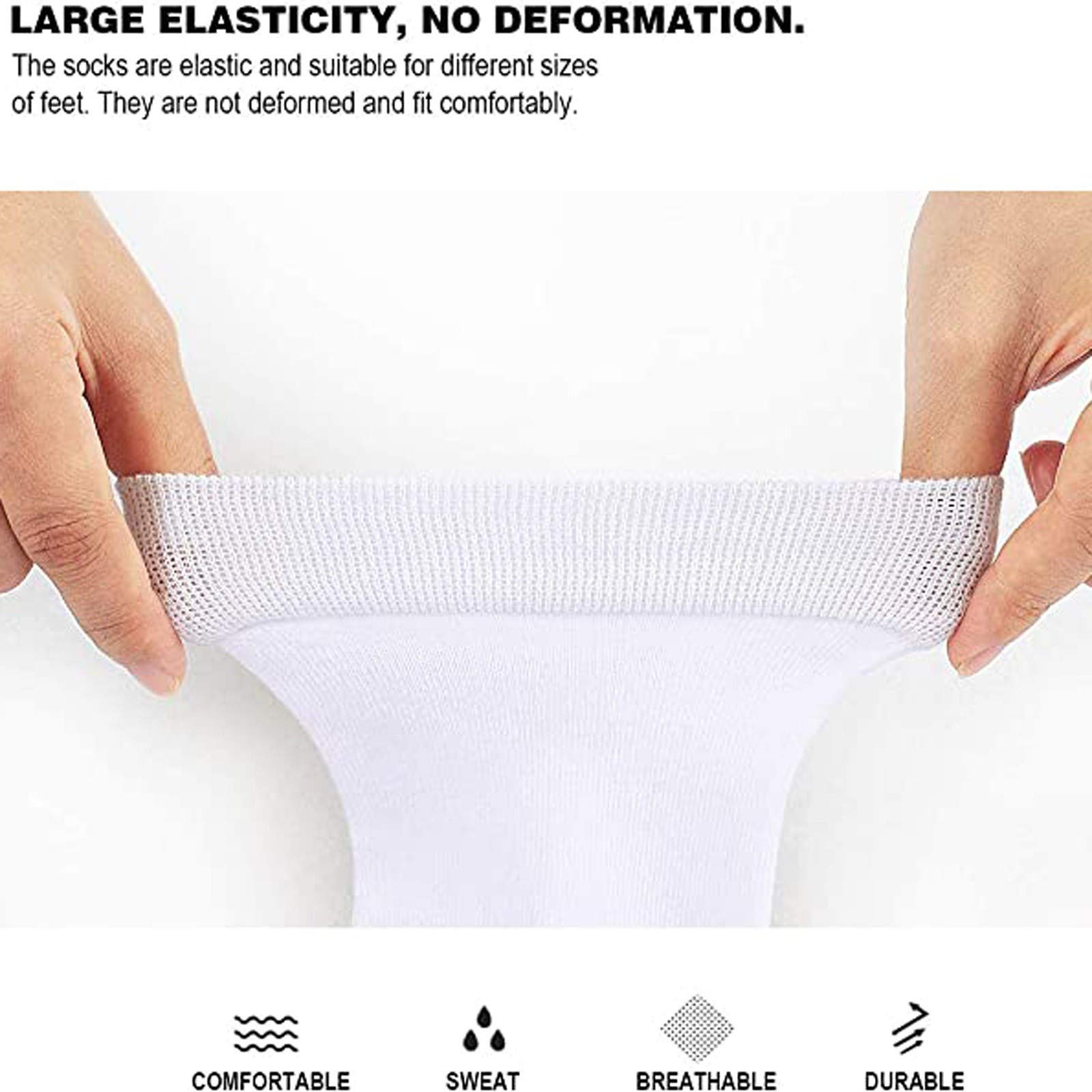 Womens Low Cut Soothing Spa Socks - Lavender & Vitamin E Infused No Shoe Socks Compression Socks for Women 30-40 Mmhg Knee High
