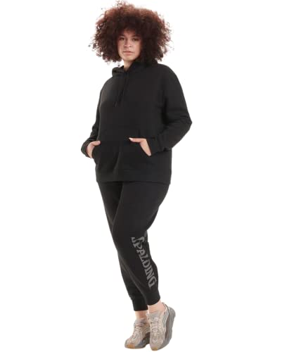 Spalding Women's Activewear Heritage French Terry Jogger - Standard and Plus Size Anthracite