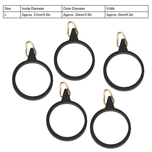 WESE Fishing Rod Hook Holder, Safe Tensile Bait Hook Keeper for Bait Tool for Fisherman(L)