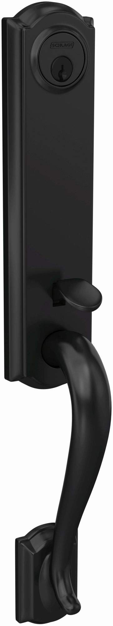 Schlage FCT58CAM716 Schlage FCT58-CAM Custom Camelot Keyed Entry Single Cylinder Half Plate Handleset - Exterior Only