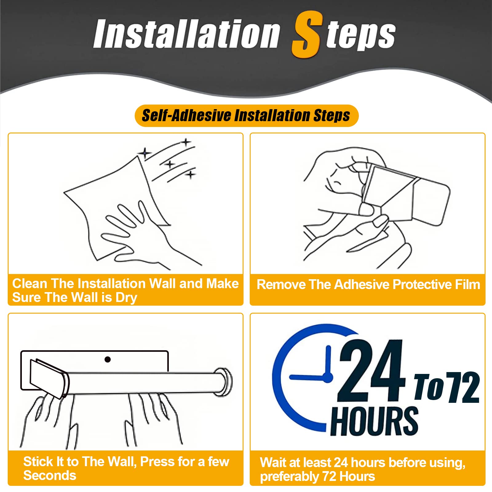 Ultimate Paper Towel Holder Upgrade - Adhesive or Wall Mounted, Durable and Load-Bearing for Kitchen, Bathroom, and RV - Space-Saving Paper Towel Rack