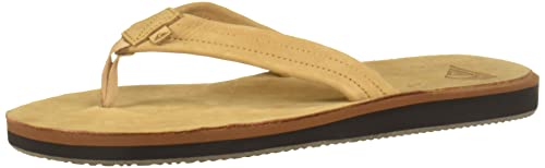 Quiksilver mens Erreka Sandal, Tan - Solid, 12 US