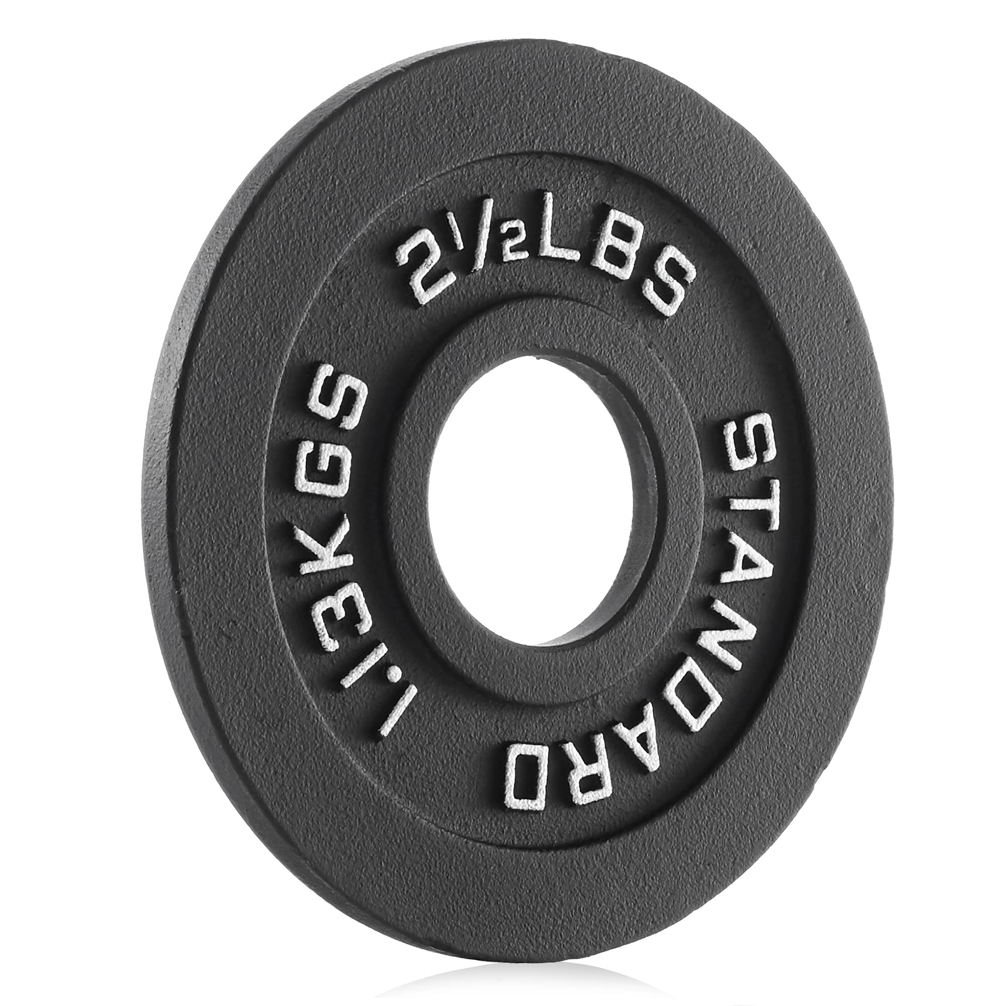 Philosophy Gym Standard Cast Iron Olympic 2-inch Weight Plate, 2.5 LB, Single Weight Plate