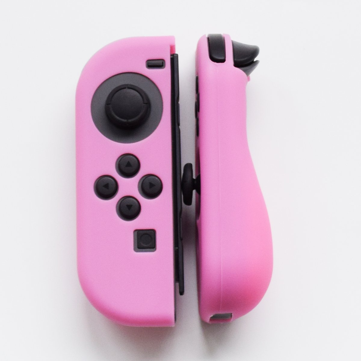 Pandaren Cover Skin Compatible for Nintendo Switch Consoles and Joycon 3in1 Silicone Case with Larger Hand Grip Protector(Pink)(Not for Switch OLED 2021 Model)