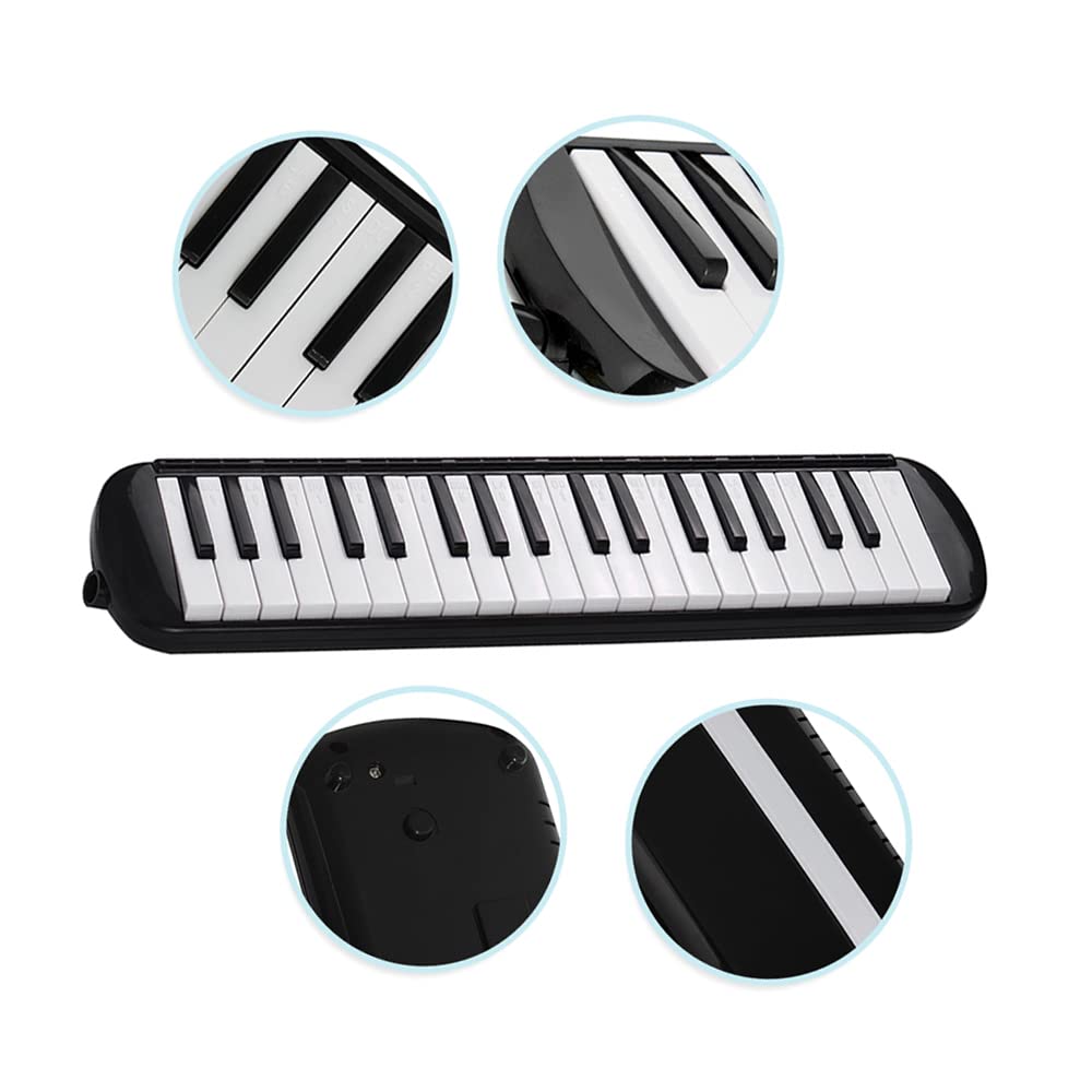 summina 37 Keys Melodica Pianica Piano Style Keyboard Harmonica Mouth Organ with Mouthpiece Cleaning Cloth Carry Case for Beginners Kids Musical Gift