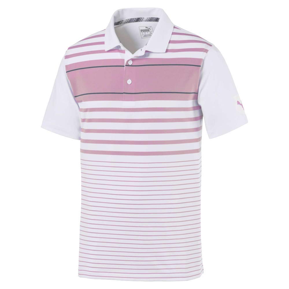 Puma Golf Men's 2019 Spotlight Polo, Pale Pink-Peacoat, Medium
