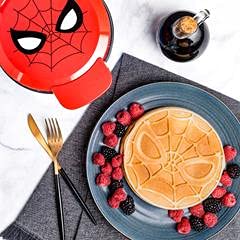 Uncanny Brands Marvel Spiderman Waffle Maker -Spidey's Mask on Your Waffles- Waffle Iron