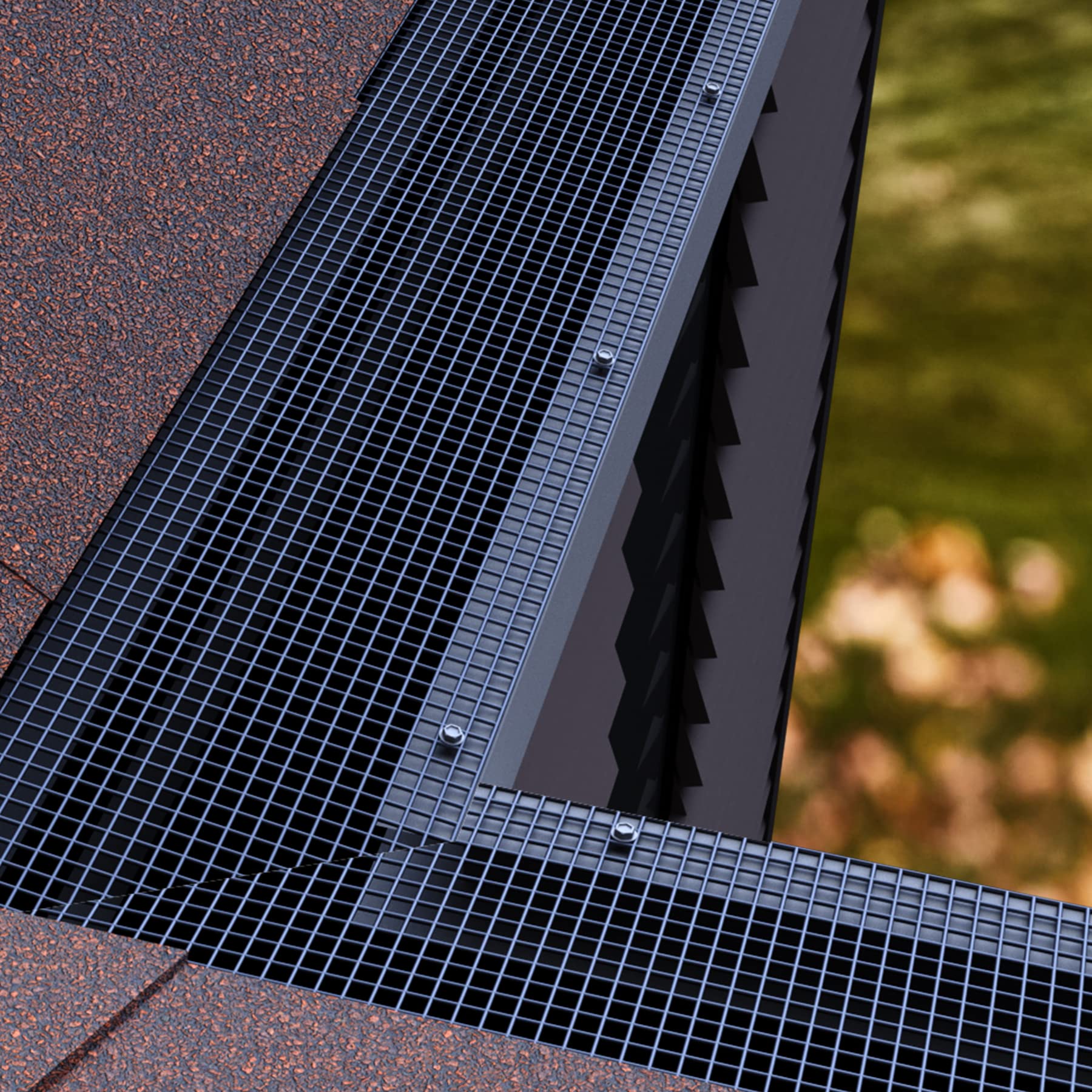 Powrocket Gutter Guards,4" 5" Leaf Protection,96 Feet Stainless Steel Mesh Gutter Covers,Prevents Roof Clogged Downspouts,Easy to DIY,Black