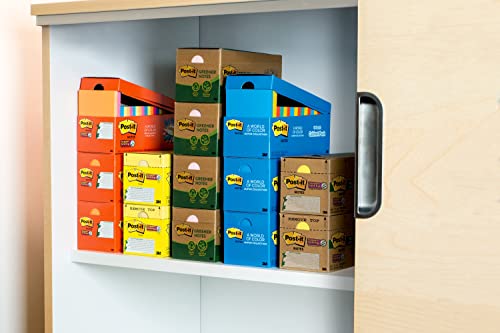 Post-it Greener Notes, 3 in x 3 in, 24 Pads, America's #1 Favorite Sticky Notes, Canary Yellow (654R-24CP-CY)