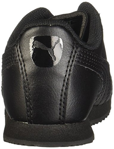 PUMA unisex child Roma Basic Sneaker, Black/Black, 9 Toddler US
