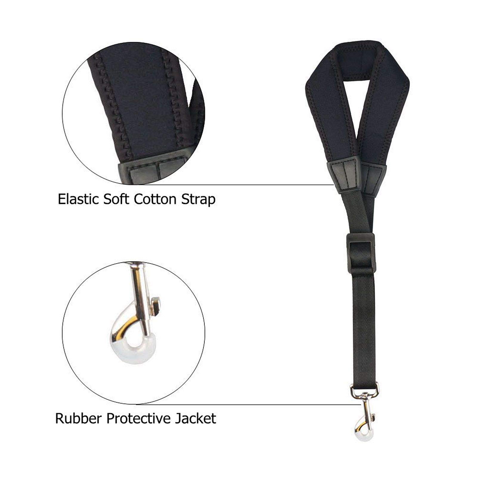 SUNYIN Saxophone Stand Saxophone Cleaning Kit Cleaning Cloth Cotton Saxophone Neck Strap Alto/Tenor Saxophone Accessories Sax Stand