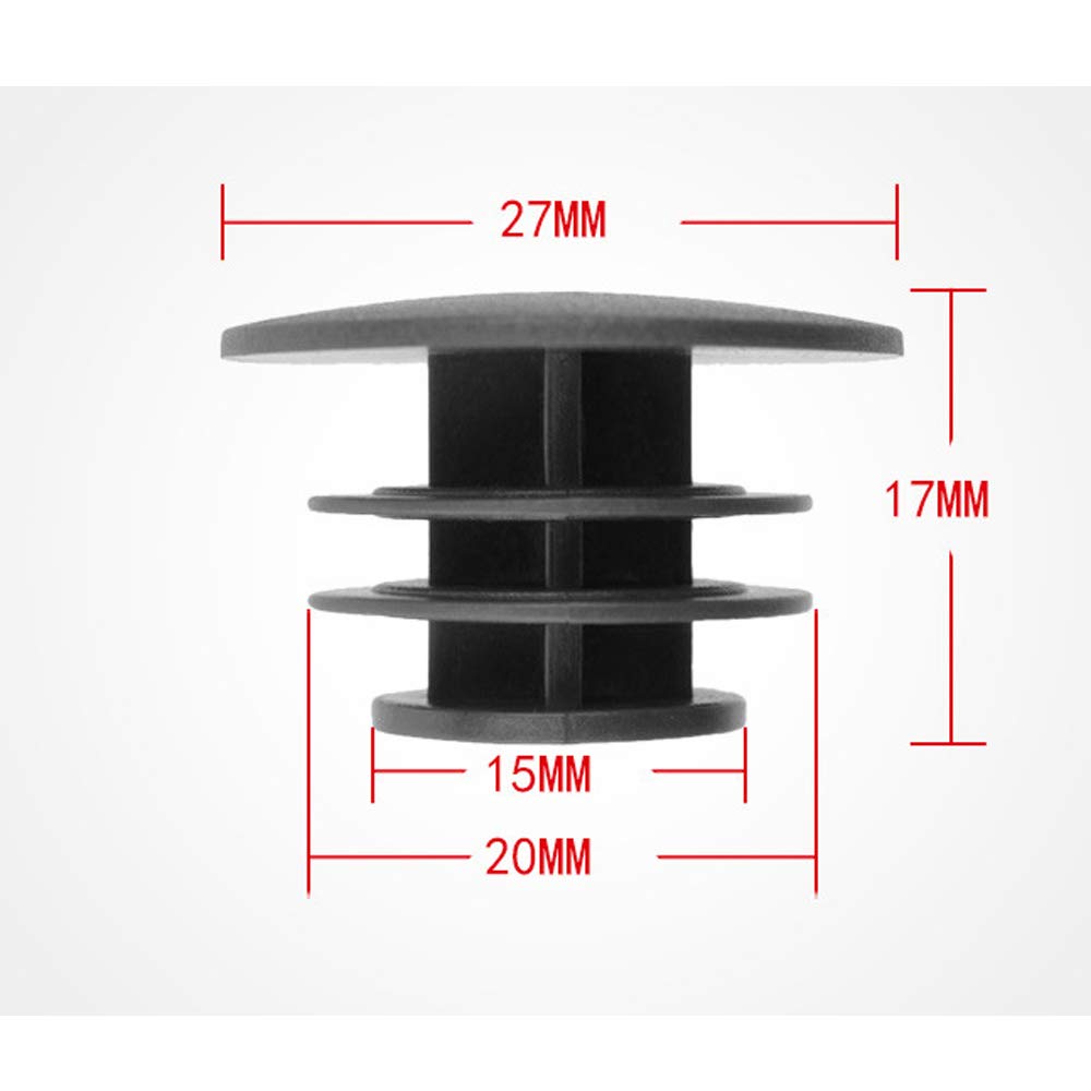 TEAMNIGT 1 Pair Road Mountain Bike Cycling Handlebar Bar End Plugs Locking Caps Bicycle Grip Ends Caps PE Bar Stopper