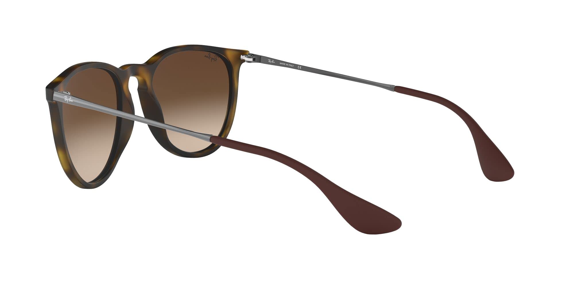 Ray-Ban Erika RB 4171 Sunglasses Rubberized Havana / Brown Gradient