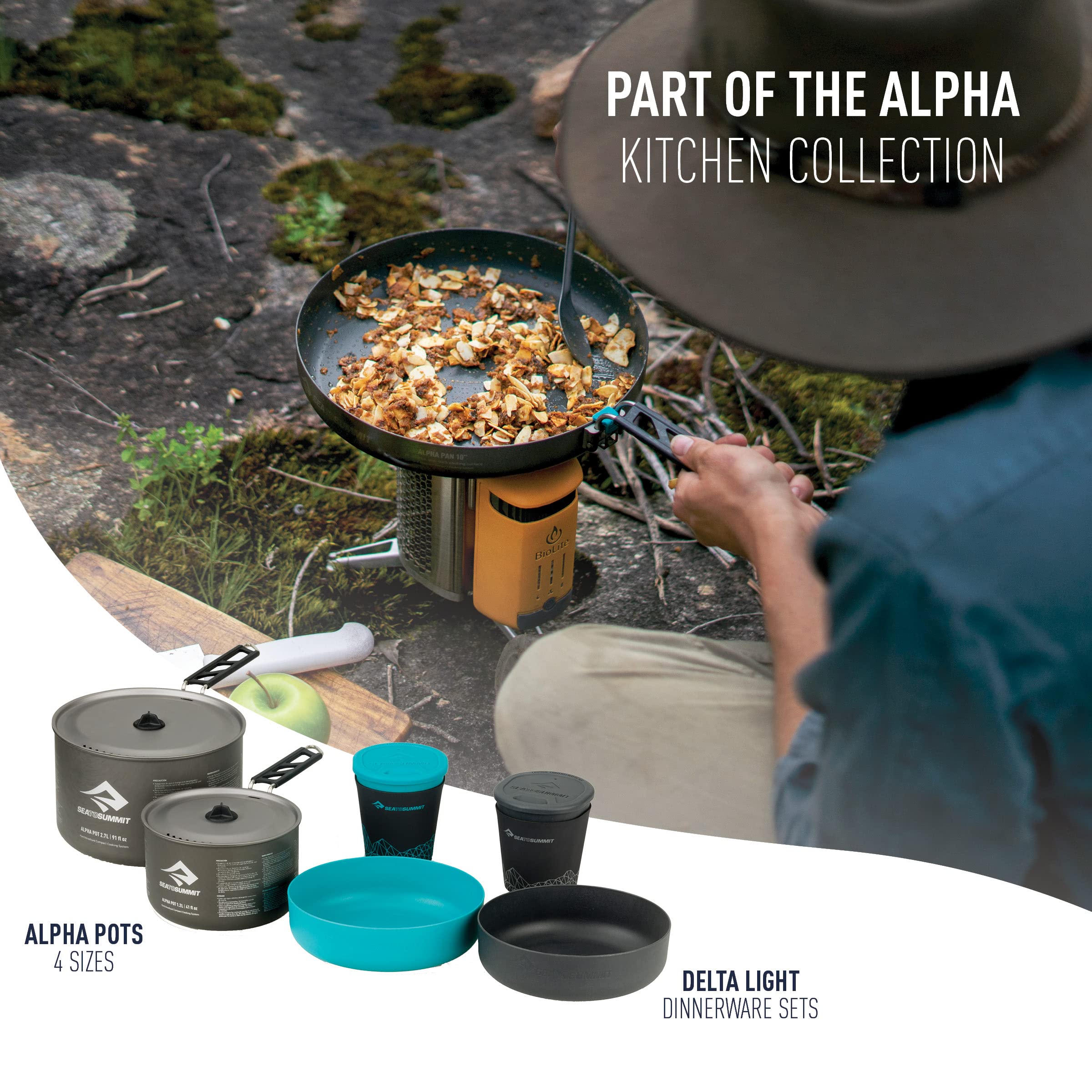 Sea to Summit Alpha Lightweight Camping Fry Pan, 8-Inch