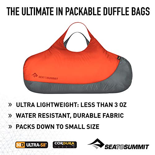 Sea to Summit Ultra-Sil Lightweight Duffle Bag, 40-Liter, Orange