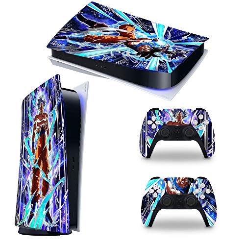 Super Saiyan God PS5 Digital Edition Console and Controller Skin Set - Playstation 5 Digital Edition Vinyl