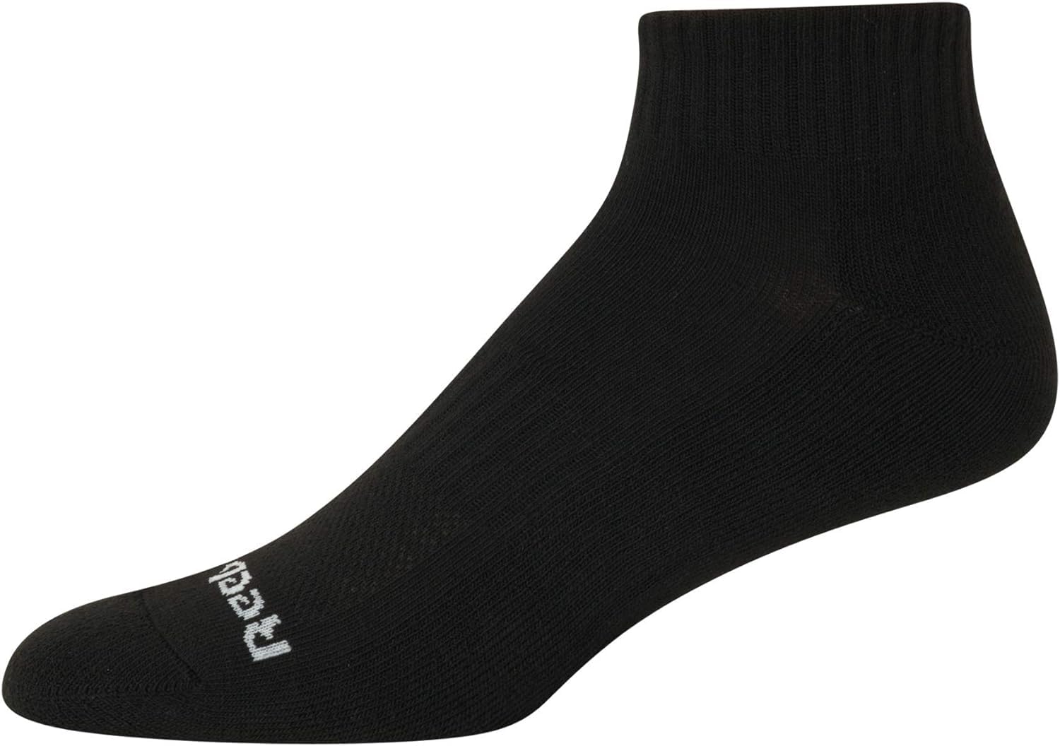 Reebok Men's Athletic Quarter Socks with Cushion Comfort (12 Pack), Size 6-12.5, All Black