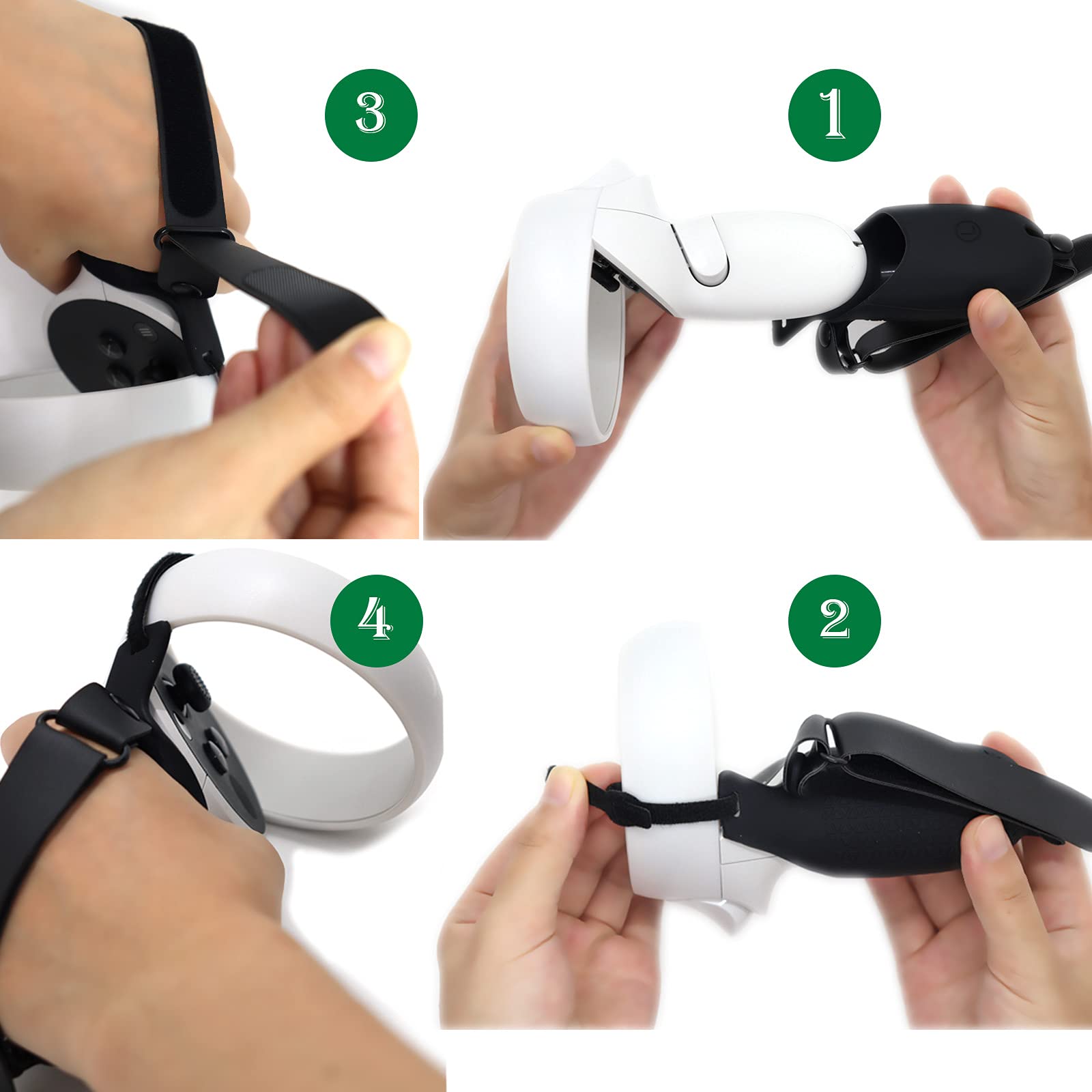 Silicone Controller Grip Cover and Face Cover, VR Quest 2 Accessories