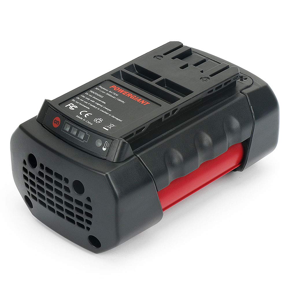 POWERGIANT 36V 3.0Ah Lithium-Ion Replacement Battery for Bosch BAT818, BAT836, 11536VSR 18636 18636-01 38636-01 GBH GKS 36 V-Li
