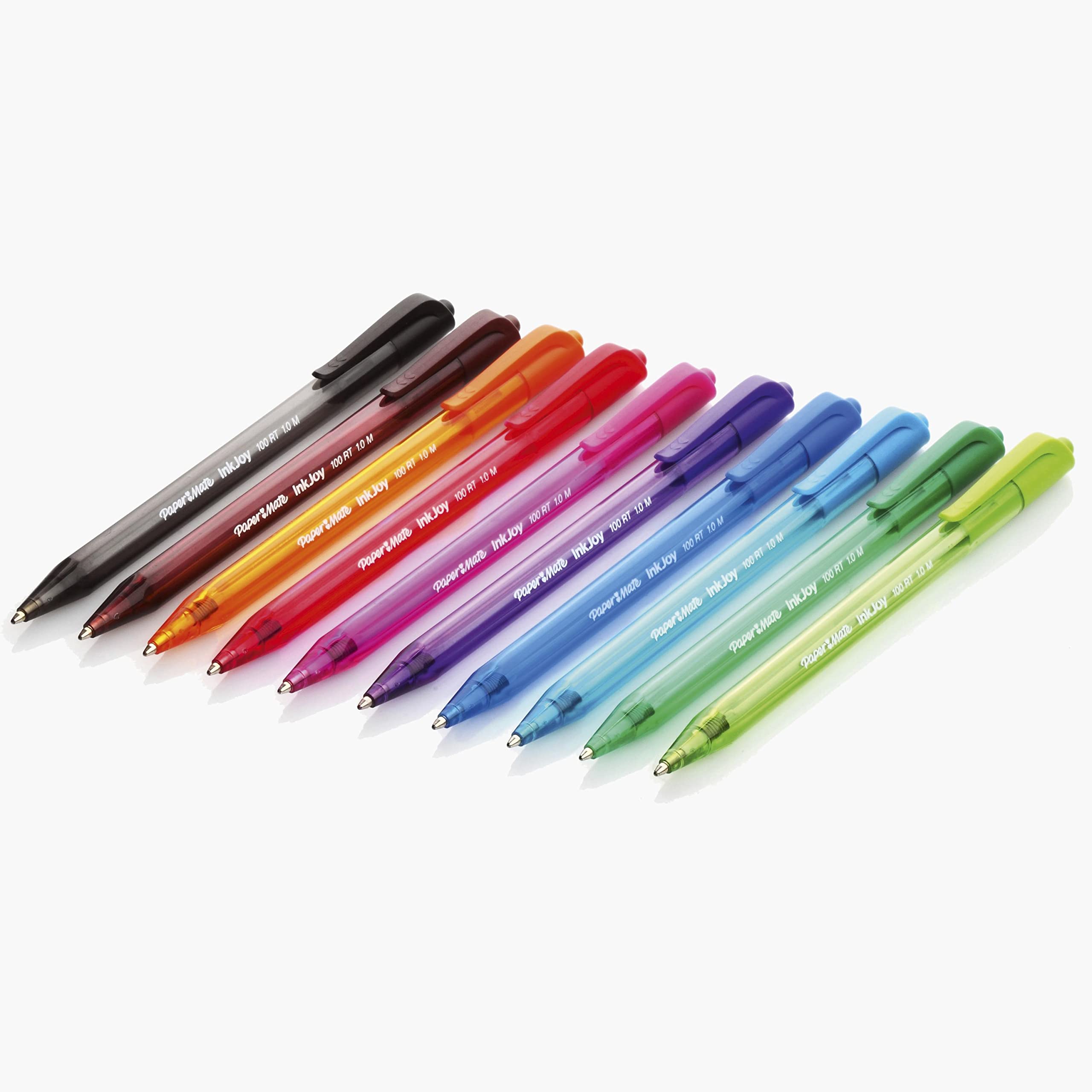 Paper Mate InkJoy 100RT Retractable Ballpoint Pens, Medium Point (1.0mm), Black, 20 Count