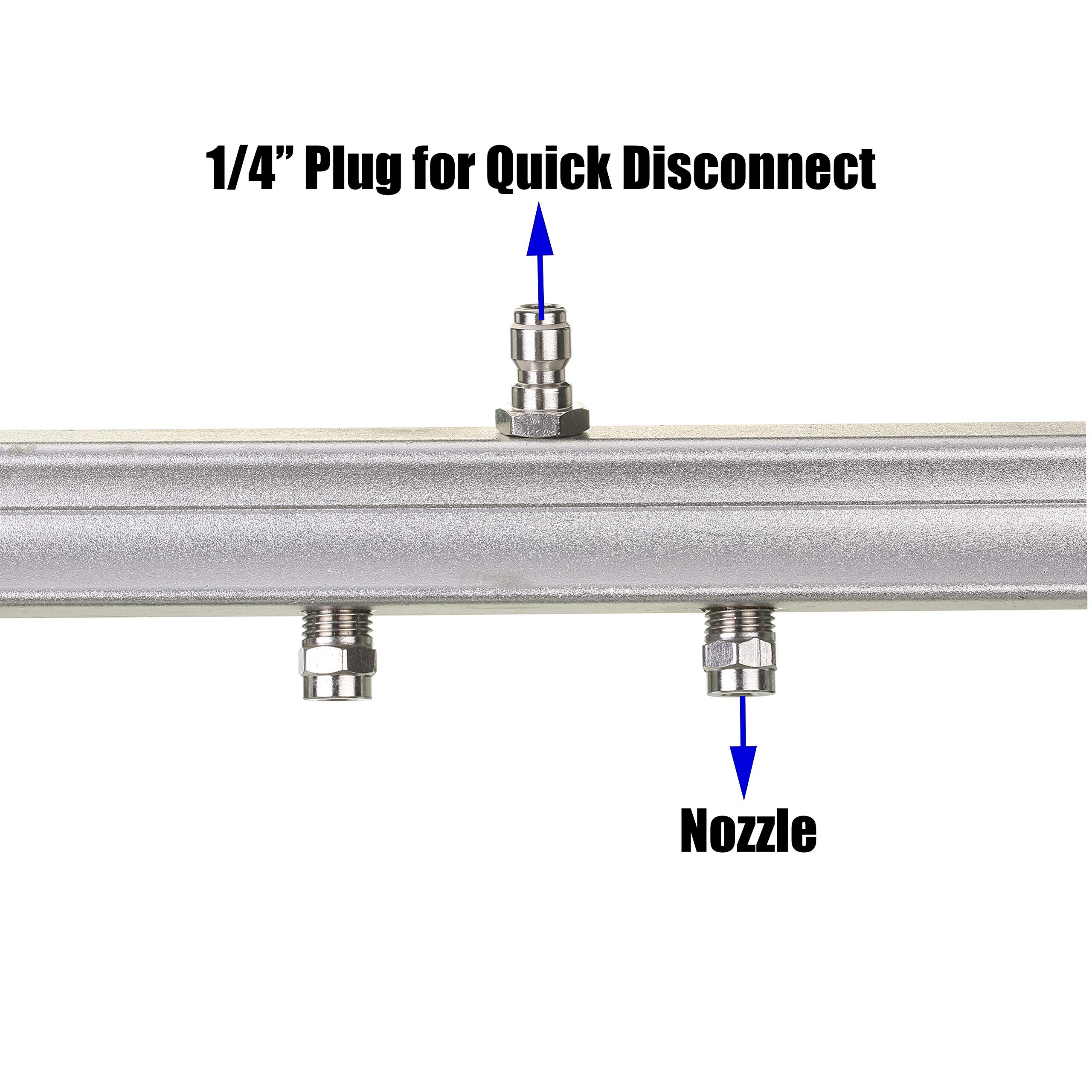 RIDGE WASHER Surface Cleaner Attachment for Pressure Washer, 13" Power Washer Water Broom for Sidewalk
