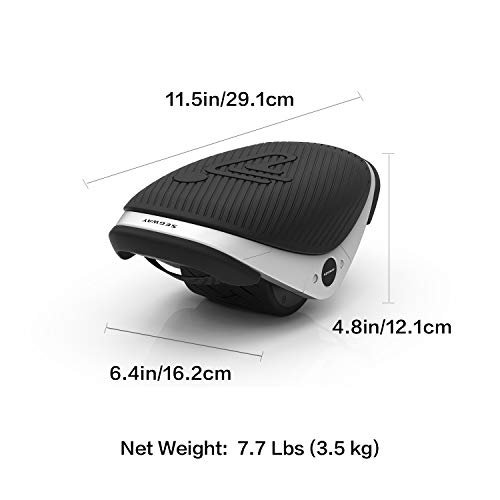 Segway-Ninebot Drift W1, Electric Roller Skates Hovershoes, Two Wheels self Balancing Scooter with RGB LED, Rollerblades for Kids and Adults