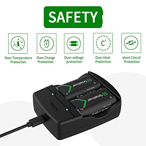 Smatree Xbox One Controller Battery, 4 Pack Rechargeable Battery Compatible with Xbox Series X/S/Xbox One/Xbox One S/Xbox One X/Xbox One Elite Wireless Controller