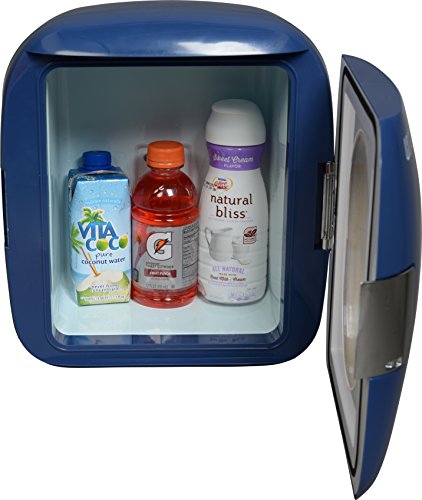 Uber Appliance UB-XL1-BLUE Mini Fridge, 9L, Navy Blue