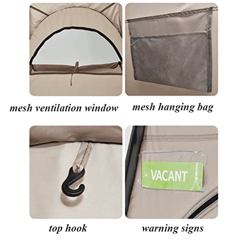 Premium Portable Dressing Room Pop Up Shower Privacy Tent Spacious Dressing Changing Room with Carrying Bag for Toilet Camping Biking Beach Elegant