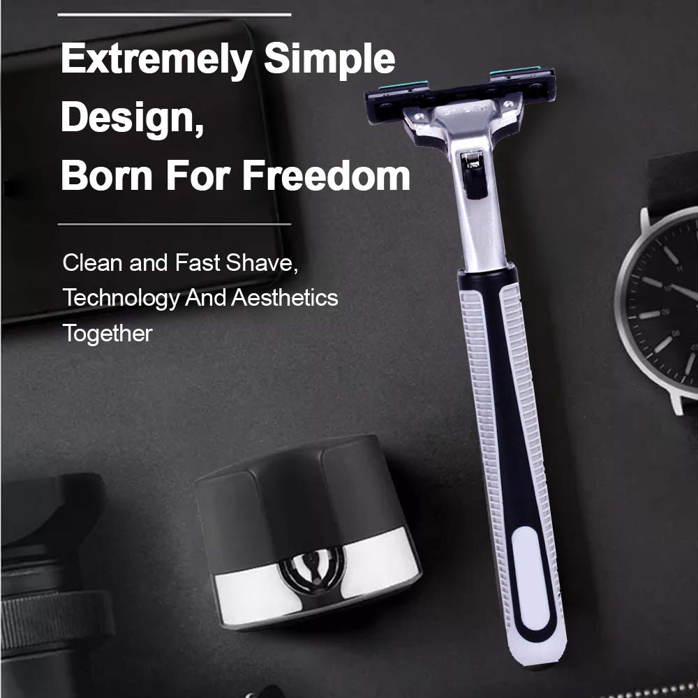 Razors Suit-2 Pcs Replaceable Razor Stand + 30 Razor Bladesā¦