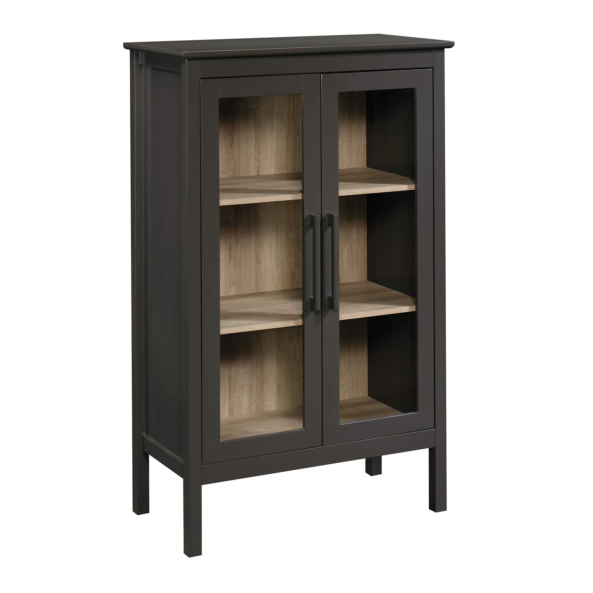 Sauder Anda Norr Display Pantry cabinets, L: 31.77" x W: 16.02" x H: 50.2", Sky Oak finish