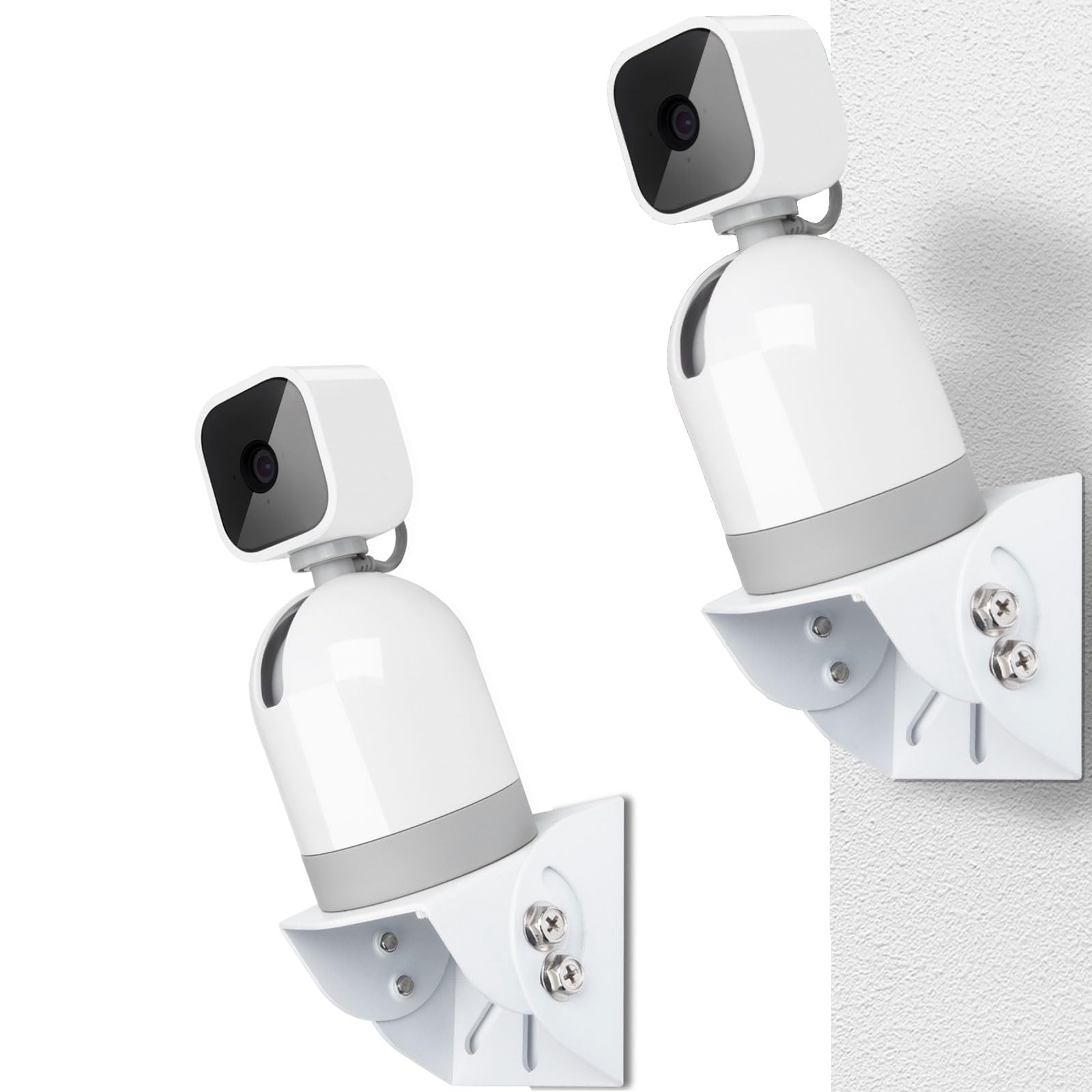 Uogw Adjustable Wall Mount Compatible with Blink Mini Pan Tilt Camera, Adjustable Angle Mounting Bracket for Blink Cam Get The Best View,Aluminum Alloy Material