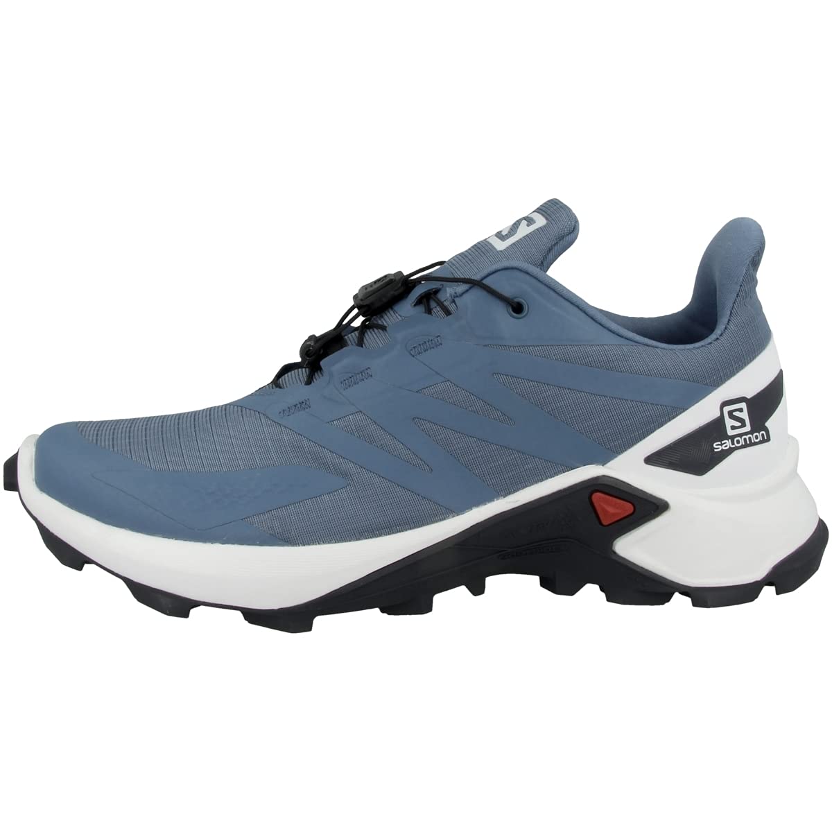 SALOMON Women's Supercross Blast W Low Rise Hiking Boots, Copen Blue White Ebony, 4.5 UK