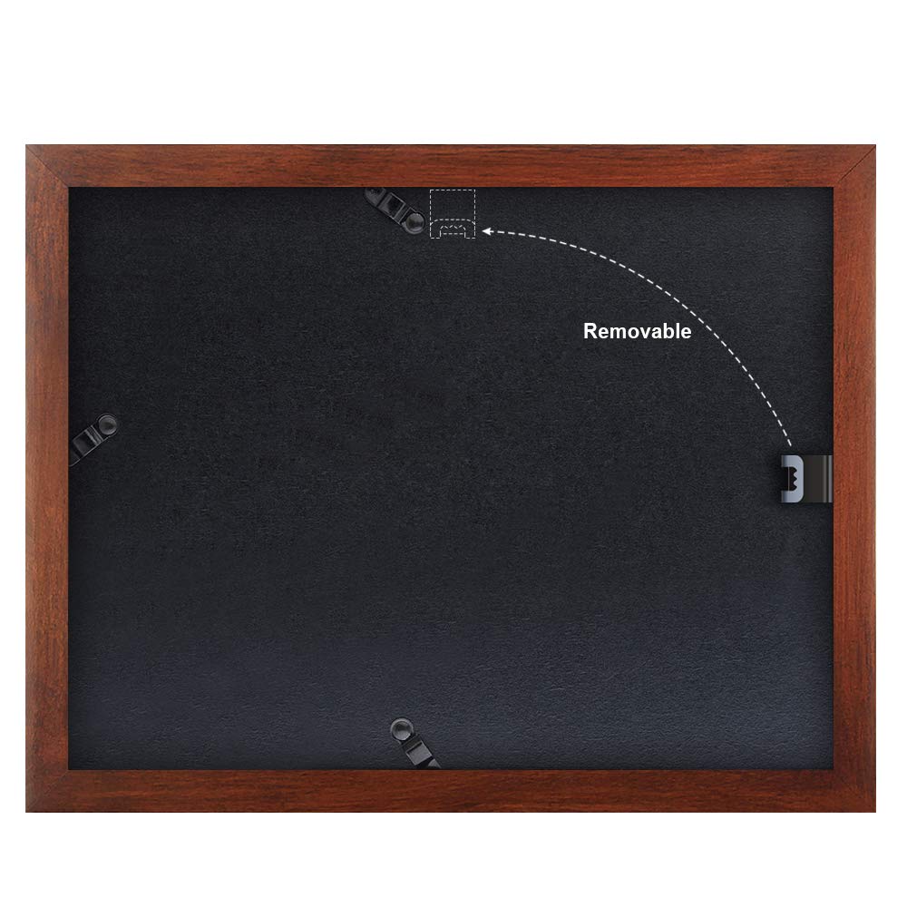 RPJC Document Frame Certificate Frames (6PK) Made of Solid Wood High Definition Glass and Display Diplomas 8.5x11 Inch Standard Paper Frame Brown