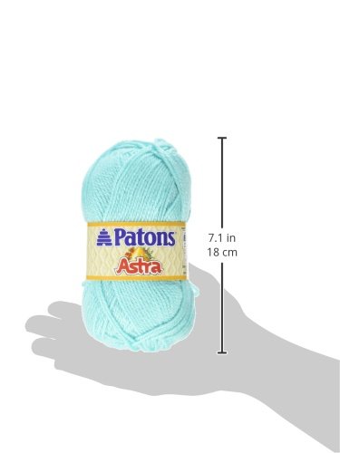 Patons Astra Solids Yarn - (3) Light Gauge 100% Acrylic - 1.75 oz - Ocean Mist - Machine Wash & Dry