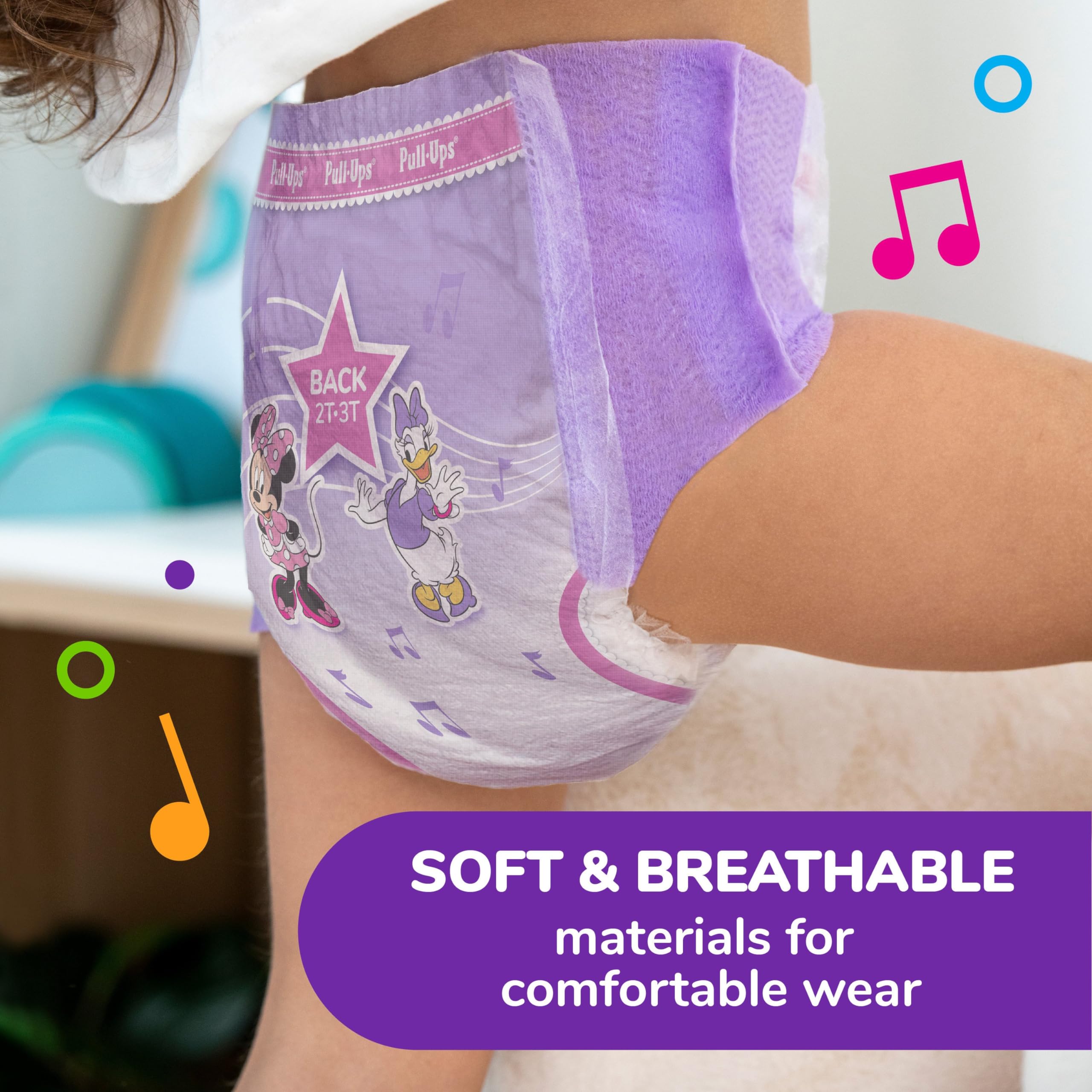 Pull-Ups Girls' Potty Training Pants, Size 3T-4T Training Underwear (32-40 lbs), 112 Count (4 Packs of 28)