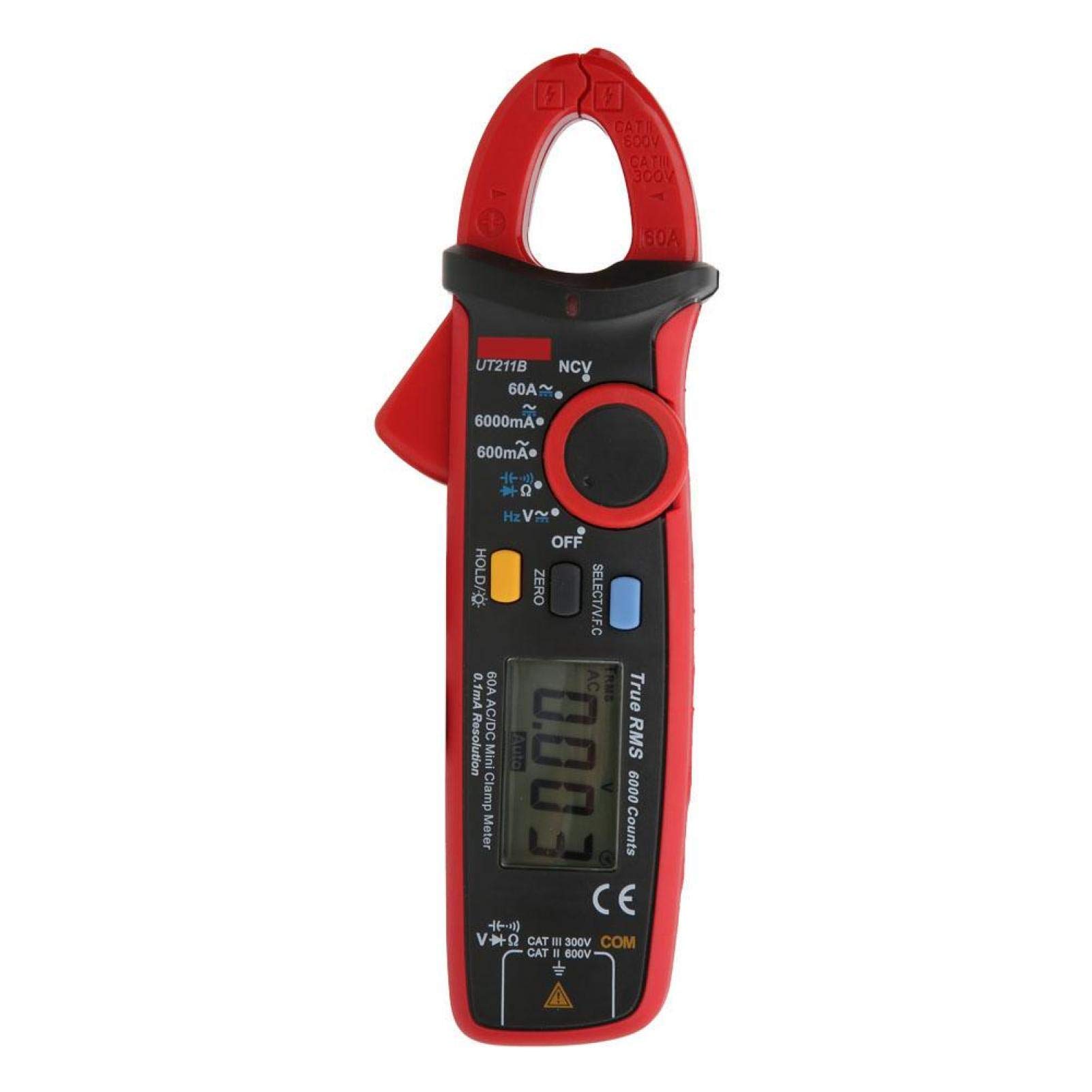 UT211B Clamp Meter Portable High Precision Multimeter True RMS AC/DC Current Mini Clamp Meters Support for VFC NCV True RMS Electriccircuittestingdevice Probadores y detectores