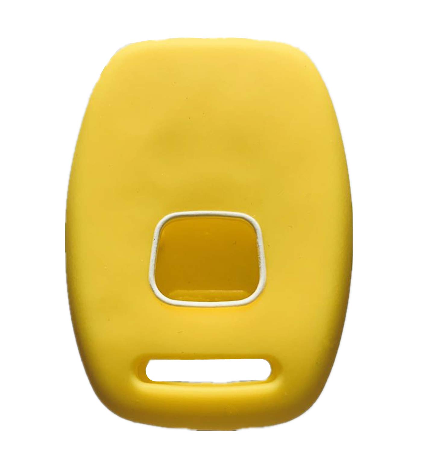 Rpkey Silicone Keyless Entry Remote Control Key Fob Cover Case protector Replacement Fit For Honda Accord Accord Crosstour CR-V Civic Element Pilot OUCG8D-380H-A N5F-S0084A N5F-A05TAA(yellow)