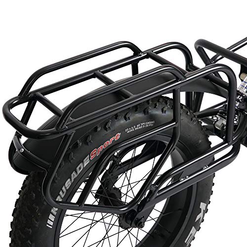 QuietKat 20QKCTSW Rear Cargo Trailer, Single Track FatTire Off Road, 14βx 24β Storage